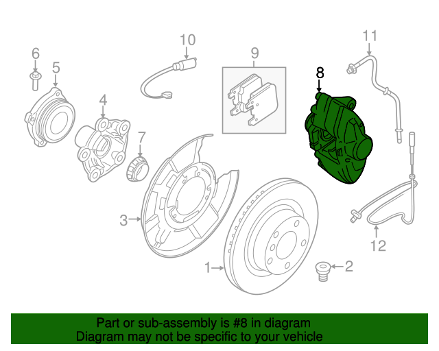 Genuine BMW 34-21-7-850-465 | Caliper | FREE Shipping on Most Orders ...