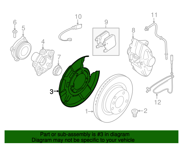 34208094318 - 2015-2021 BMW Splash Shield (34-20-8-094-318) | BMW of ...
