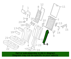2018-2019 BMW 640i xDrive Gran Turismo Bolster 52-20-7-470-881 ...