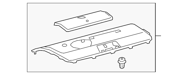2018-2023 Toyota Camry Pkg Tray Trim 64330-06A71-C2 | Toyota Parts