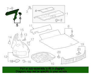 64271-06090-C0 - Partition Panel - 2018-2023 Toyota | Lithia Toyota Parts