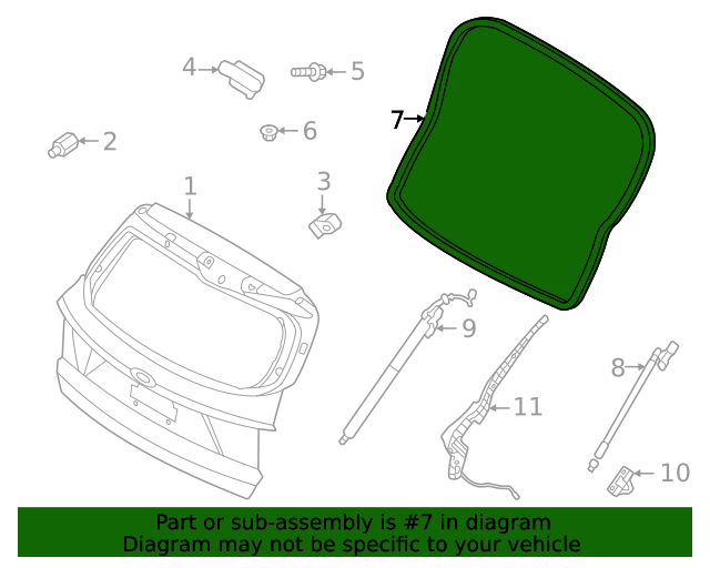 81761-R5000 - Hatch Seal 2021-2022 Kia Sorento | Kia.Parts Store