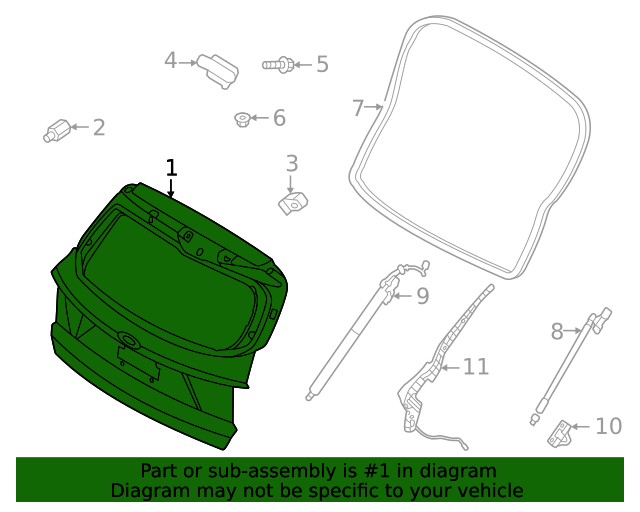 72800 R5200 - Lift Gate 2021 Kia Sorento | Kia.Parts Store