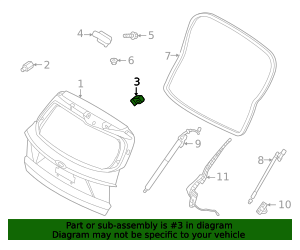 81746-3Z000 - Lift Gate Plug 2016-2024 Kia | Kia.Parts Store
