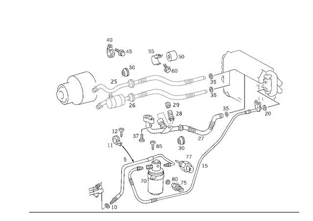 202-830-47-15 - Piping 1994-2003 Mercedes-Benz | Mercedes-Benz USA Parts