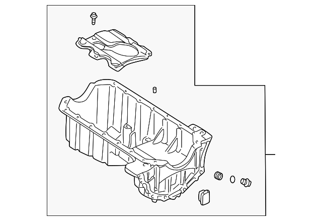2001-2005 Kia Rio Oil Pan 0K30C-10400A | OEM Parts Online
