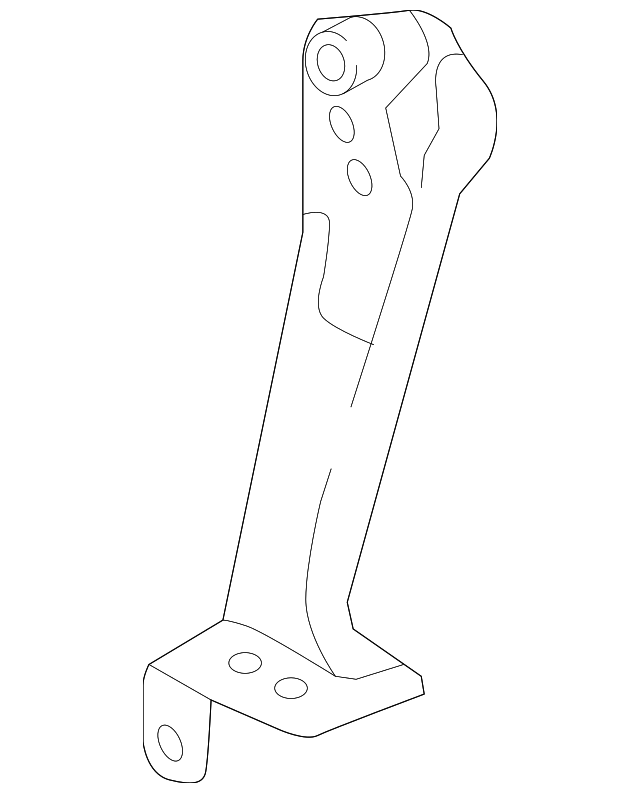 23406402 - Passenger Side Front End Upper Tie Bar Extension 2016-2019 ...