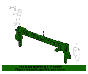 84180255 - Front End Upper Tie Bar 2016-2019 Chevrolet Cruze ...