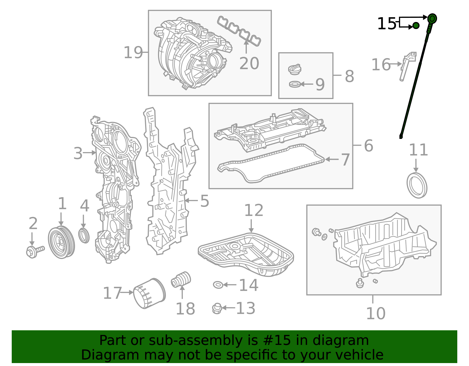 2020-2024 Toyota 2020-2024 Toyota - Engine Oil Dipstick 15301-F2010 ...