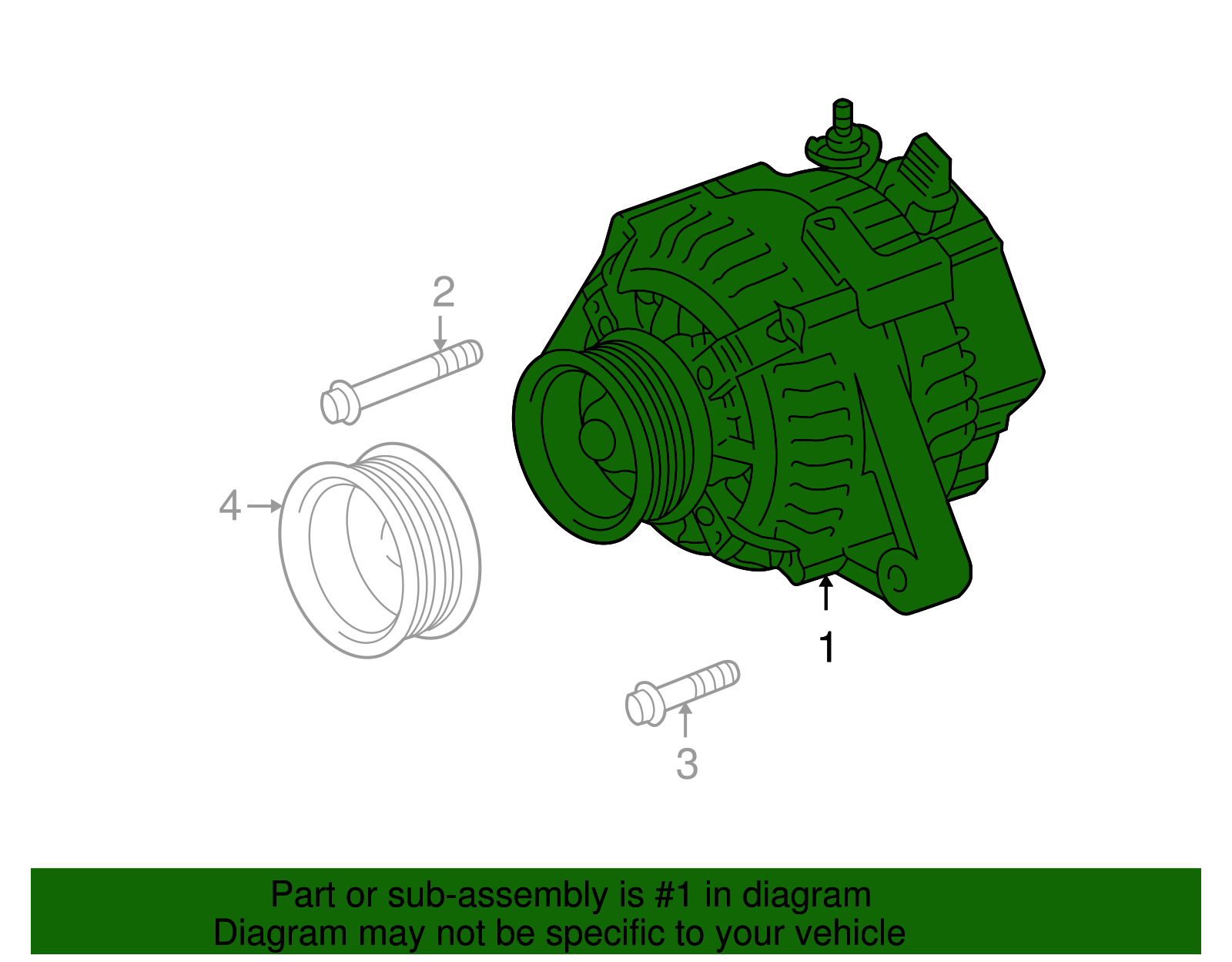 2002-2003 Toyota Camry Alternator 27060-28170-84 | Toyota Parts Center