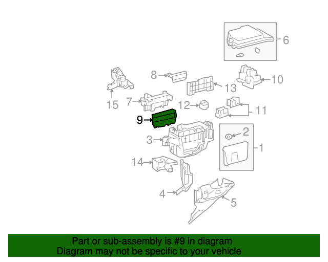 82620-48160 - Fusible Link 2010-2015 Lexus RX450h | AutoNationParts.com