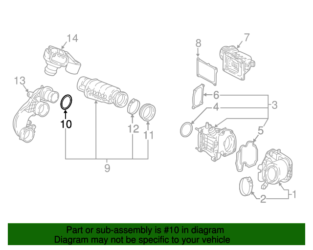 2016-2022 Volvo Lower Resonator O-Ring 31370321 | TascaParts.com