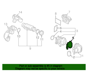32222166 - Front Resonator Gasket - 2016-2021 Volvo | Volvo OEM Parts ...