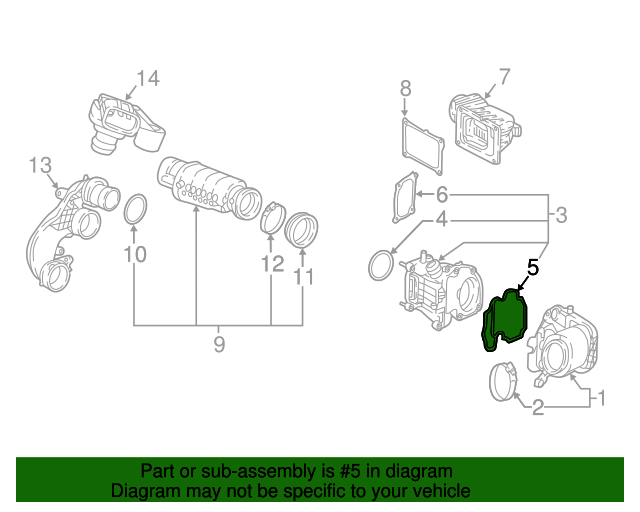 2016-2021 Volvo Front Resonator Gasket 32222166 | TascaParts.com