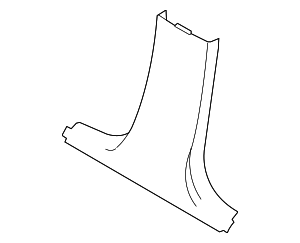 51437288222 - 2012-2019 BMW Lower Center Pillar Trim (51-43-7-288-222 ...