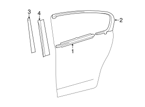 2013-2020 Lexus Belt Molding 75730-30390 | OEM Parts Online