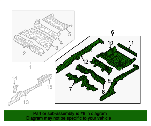 2015-2016 Hyundai Genesis Cross-Member Assembly 65700-B1100 | QuirkParts