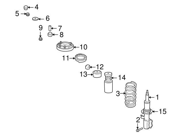2001-2006 Mitsubishi Montero Shock Mount MR448170 | Mitsubishi Parts ...
