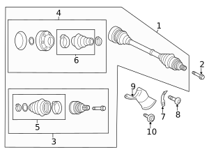 2018-2022 Audi Axle Assembly 80A-407-271-E | TascaParts.com