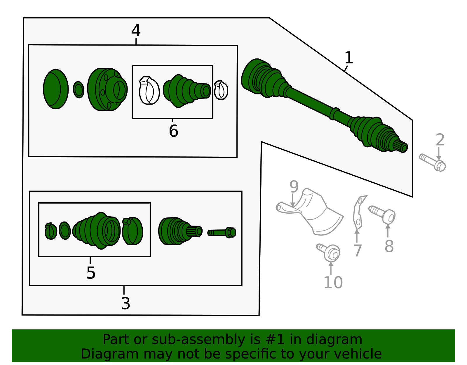 2018-2024 Audi Axle Assembly 80A-501-203-H | Audi USA Parts