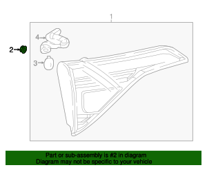 2015-2020 GM Tail Lamp Nut 11546446 | TascaParts.com
