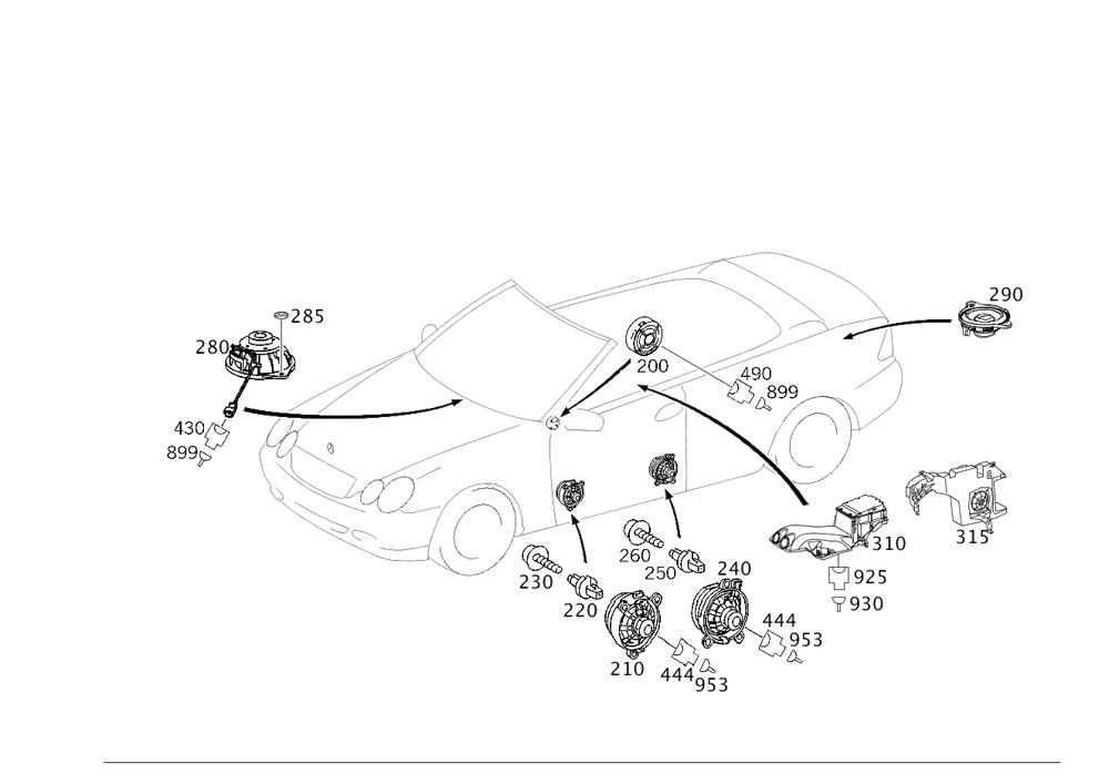 203-820-11-02 - Speaker 1998-2009 Mercedes-Benz | Mercedes-Benz USA Parts