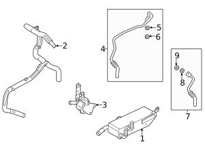 2021 Ford Bronco Sport Inlet Hose LX6Z-8A577-Q | Online Ford Parts Catalog