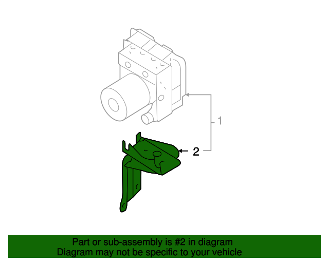2007-2009 Hyundai Santa Fe ABS Control Unit Bracket 58960-2B800 | OEM ...