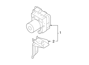 2007-2009 Hyundai Santa Fe ABS Control Unit Bracket 58960-2B800 | OEM ...