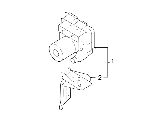 2007-2009 Hyundai Santa Fe ABS Control Unit Bracket 58960-2B800 | OEM ...