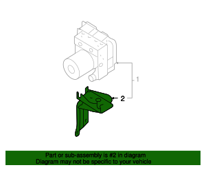 2007-2009 Hyundai Santa Fe ABS Control Unit Bracket 58960-2B800 | OEM ...