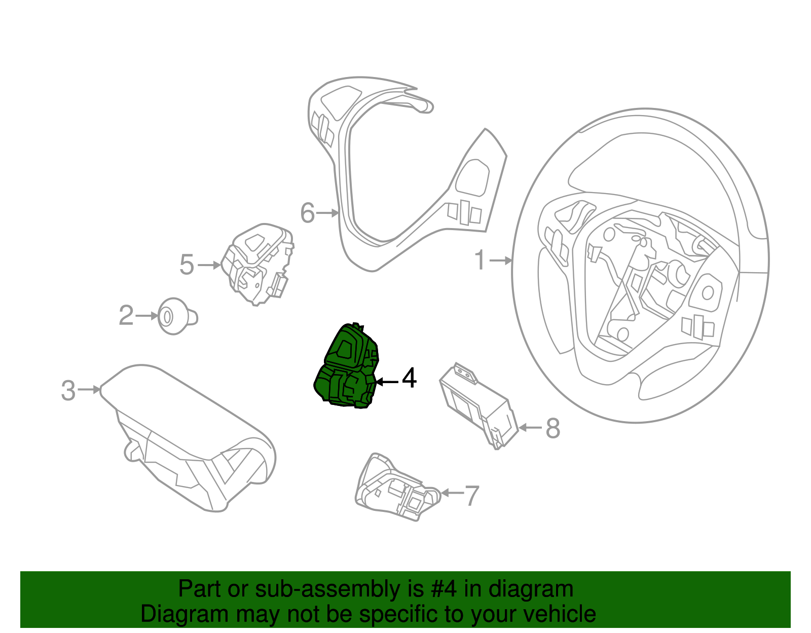 BA1Z-9C888-CB - Control Switch 2011-2015 Lincoln MKX | Big 3 Auto Parts