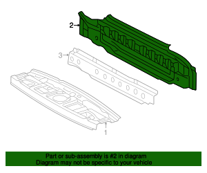 1997-2001 Lexus ES300 Panel Below Lid 58307-33080 | OEM Parts Online