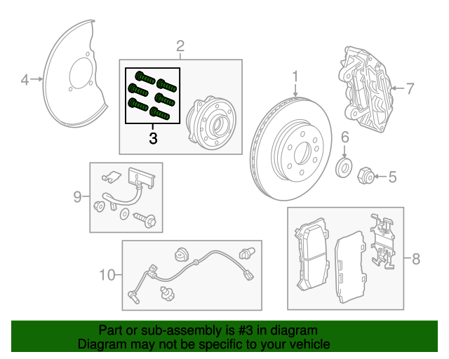 2015-2022 GM Front Wheel Hub Bolt 84141647 GM | GMPartsDirect.com