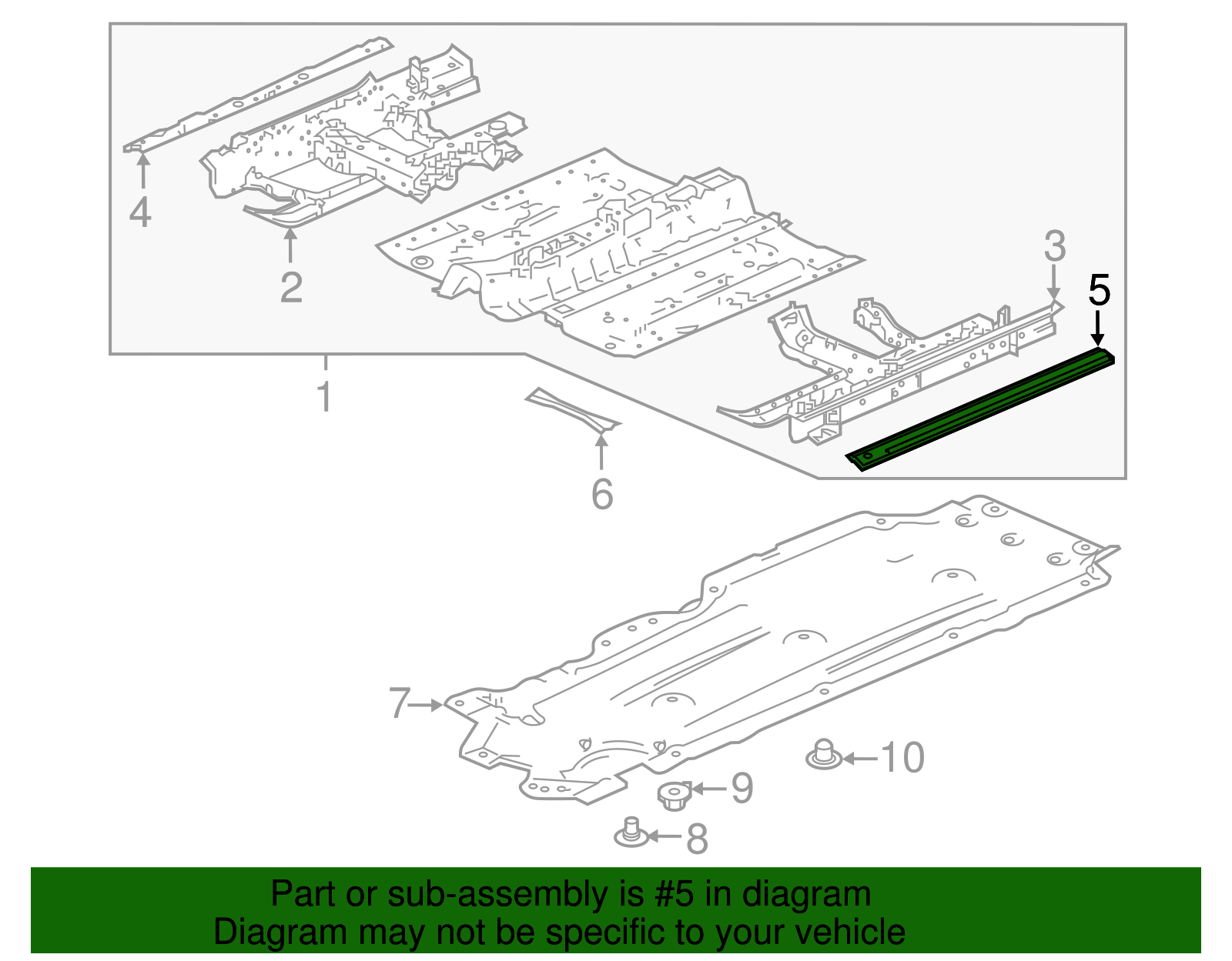 65192-TVA-305ZZ - Inner Rocker 2018-2022 Honda Accord | Honda Parts Online