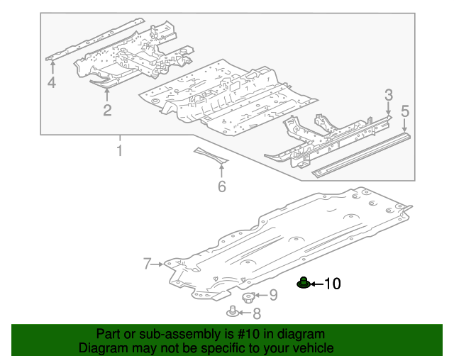 OEM 2014-2021 Honda Clip, Cover (Lower) 91505-TY2-003 | Majestic Honda ...