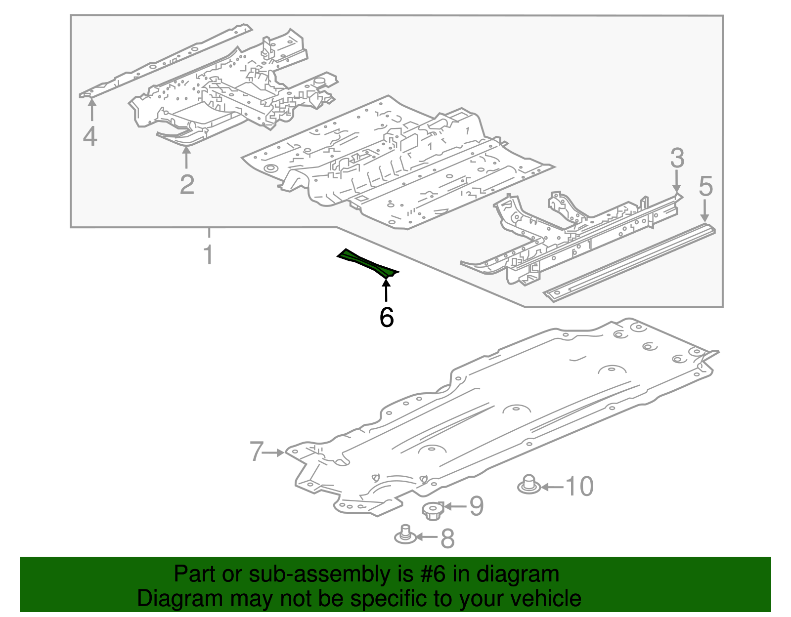 74621-TVA-A00 - Front Brace 2018-2025 Honda Accord | Honda Parts Online