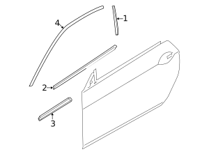 2021-2023 BMW Door Belt Molding 51-33-7-482-752 | AutoNationParts.com