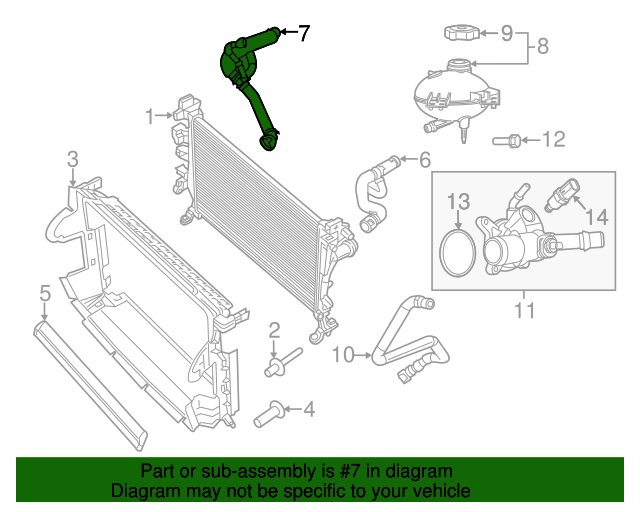 2015-2021 Jeep Renegade Lower Hose 68440687AA | TascaParts.com