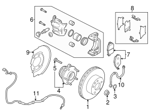 2015-2024 Nissan Murano Front Hub & Bearing Assembly - Driver's Side ...