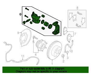 2013-2024 Nissan Caliper 41001-3JA0C | Nissan Parts Central