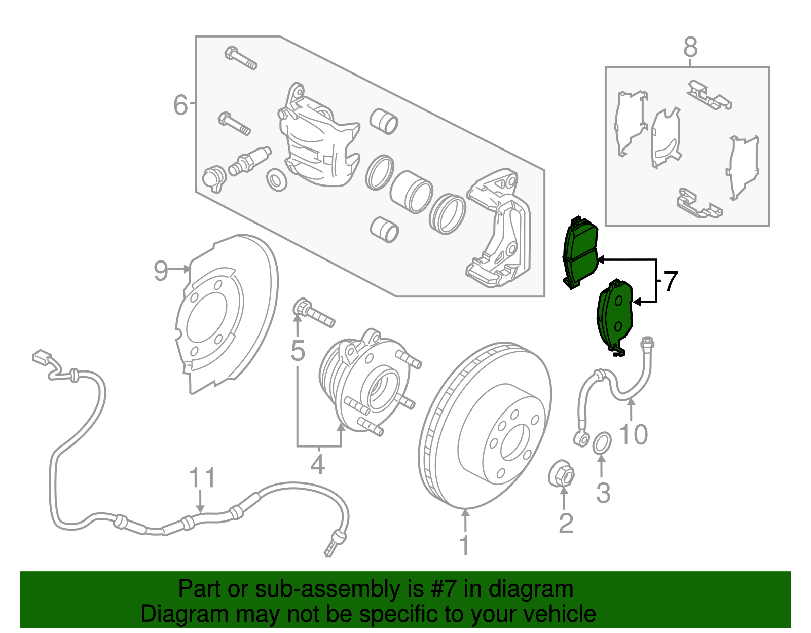 D1060-9UH0A - 2020-2024 Nissan Murano - Pad Kit - Disc Brake | Anicra ...