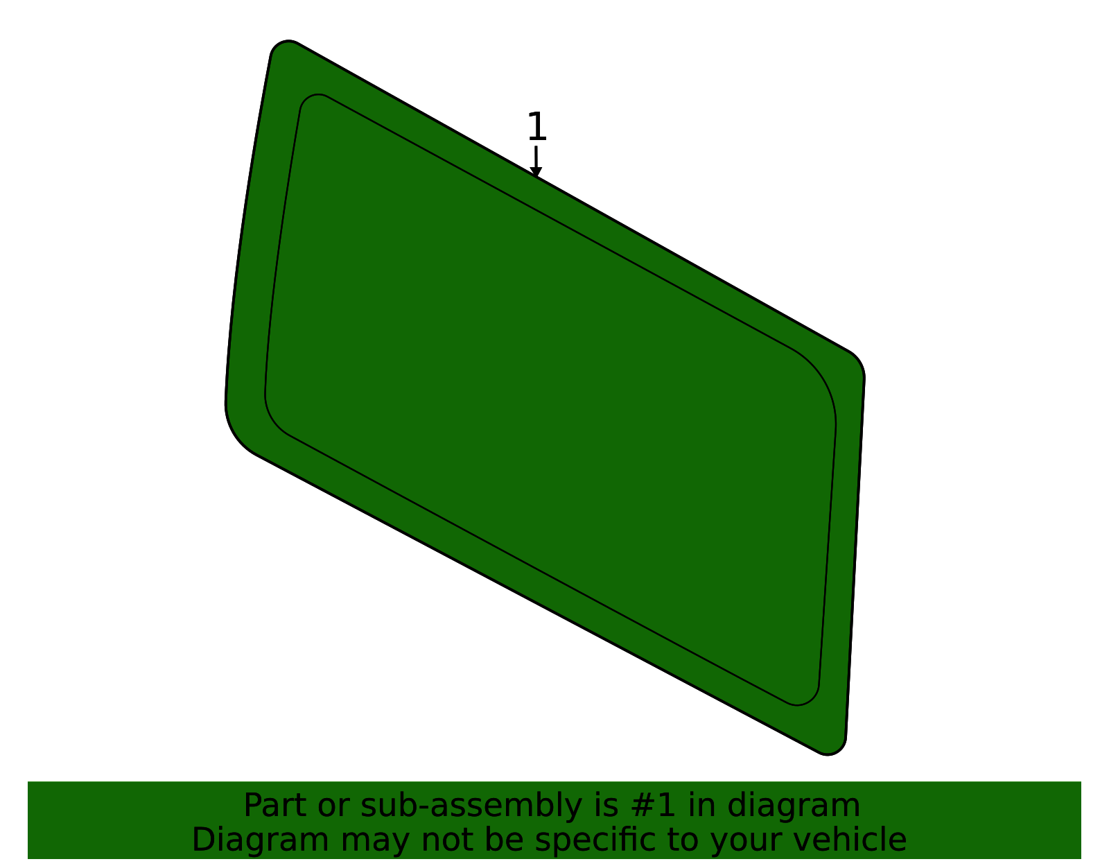 2021-2024 Ford Bronco | Quarter Glass | M2DZ-7829701-B | Walls' Ford Parts