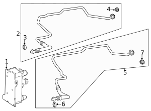 167-500-33-01 - Automatic Transmission Oil Cooler Hose Assembly 2020 ...