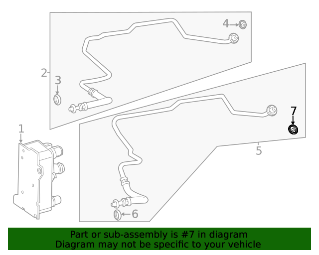 000-998-63-04 - Automatic Transmission Oil Cooler Hose Cap 2019-2023 ...