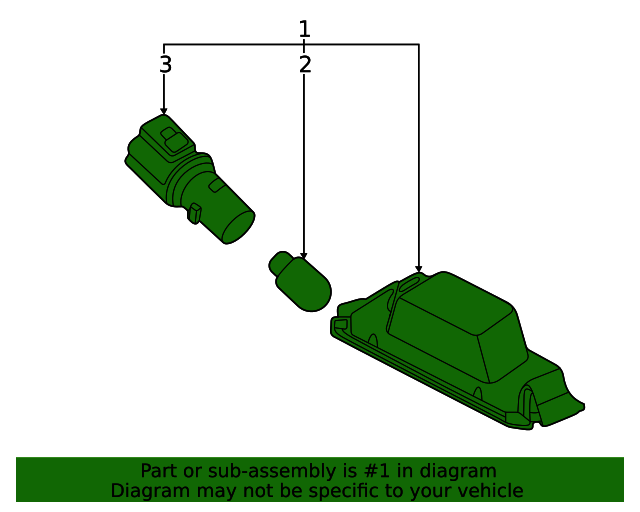2018-2024 Hyundai License Lamp 92501-F6000 | OEM Parts Online