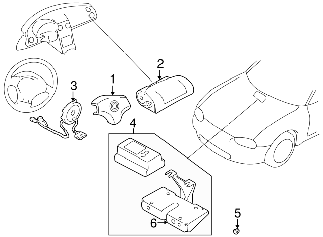 1999-2001 Mazda Miata Sdm Module NC10-57-K3XB | RealMazdaParts.com