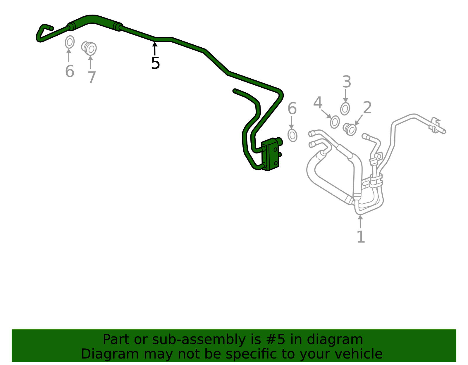 84467773 - Automatic Transmission Fluid Cooler Line 2018-2024 GM | GM ...