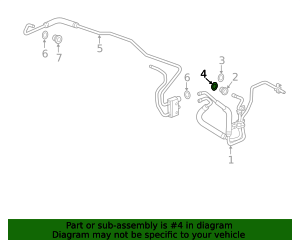 2018-2024 GM Transmission Fluid Cooler Pipe Fitting Seal 24284737 GM ...