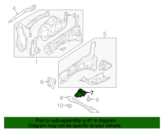 DG9Z-5A098-C - Support Bracket 2013-2020 Ford | AutoNationParts.com
